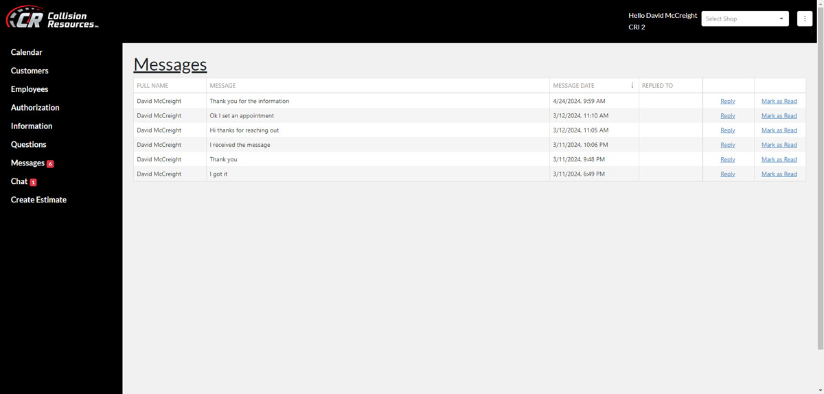 Auto Body Shop Scheduling Software for Estimate Appointments