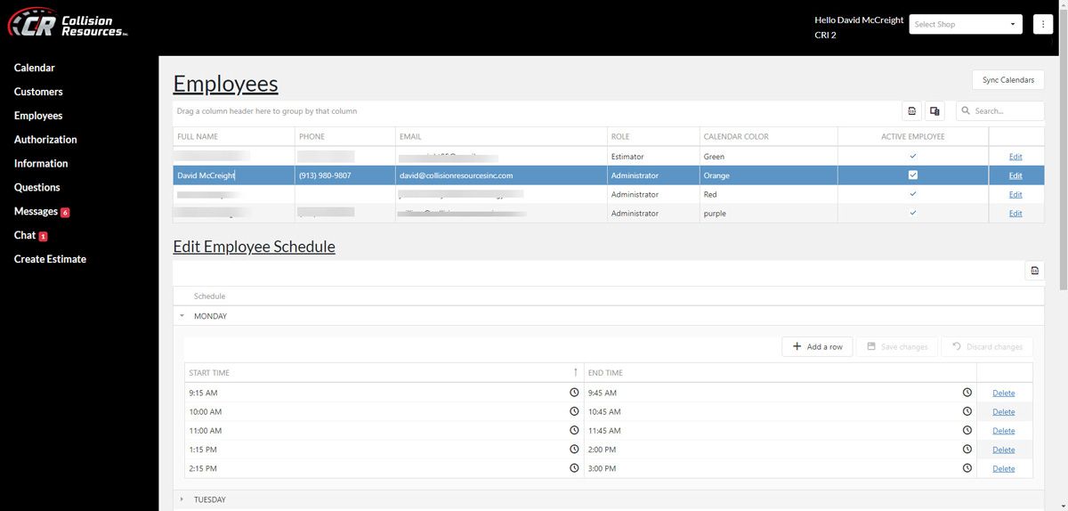 Auto Body Shop Scheduling Software for Estimate Appointments