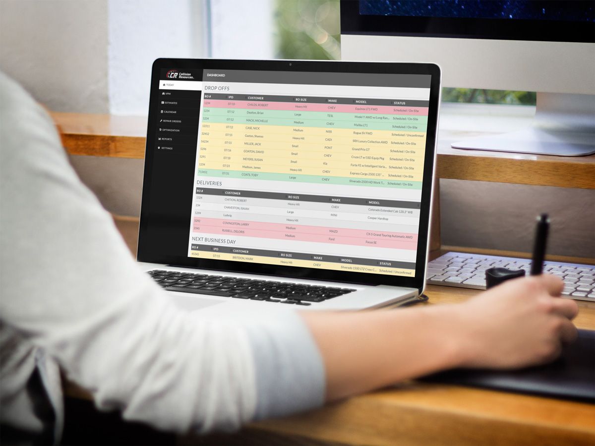 Auto Body Shop Scheduling Software - CR Auto Scheduler®